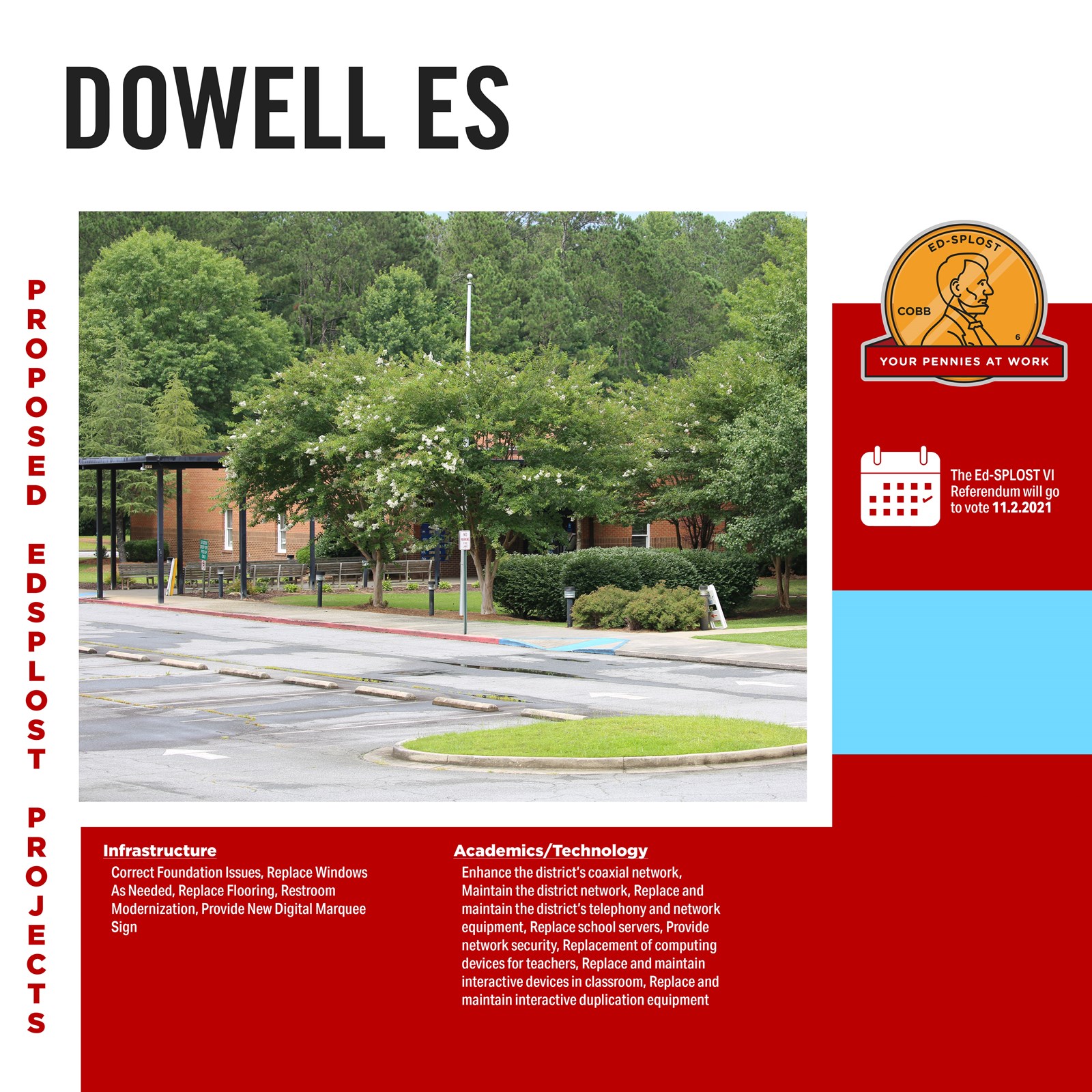 Ed-SPLOST Projects for Dowell Elementary School