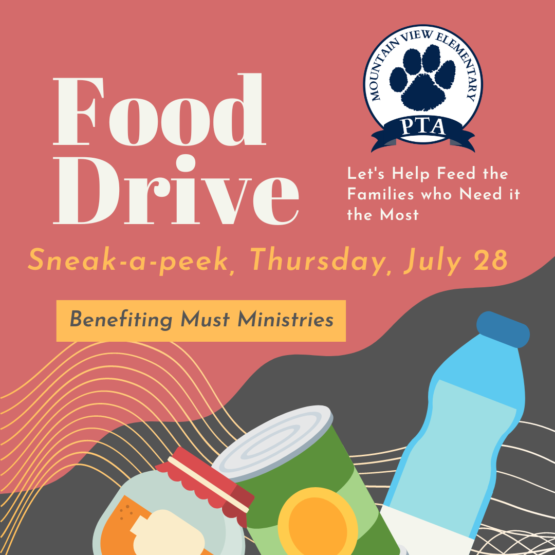 Sneak-a-Peek & Food Drive Information
