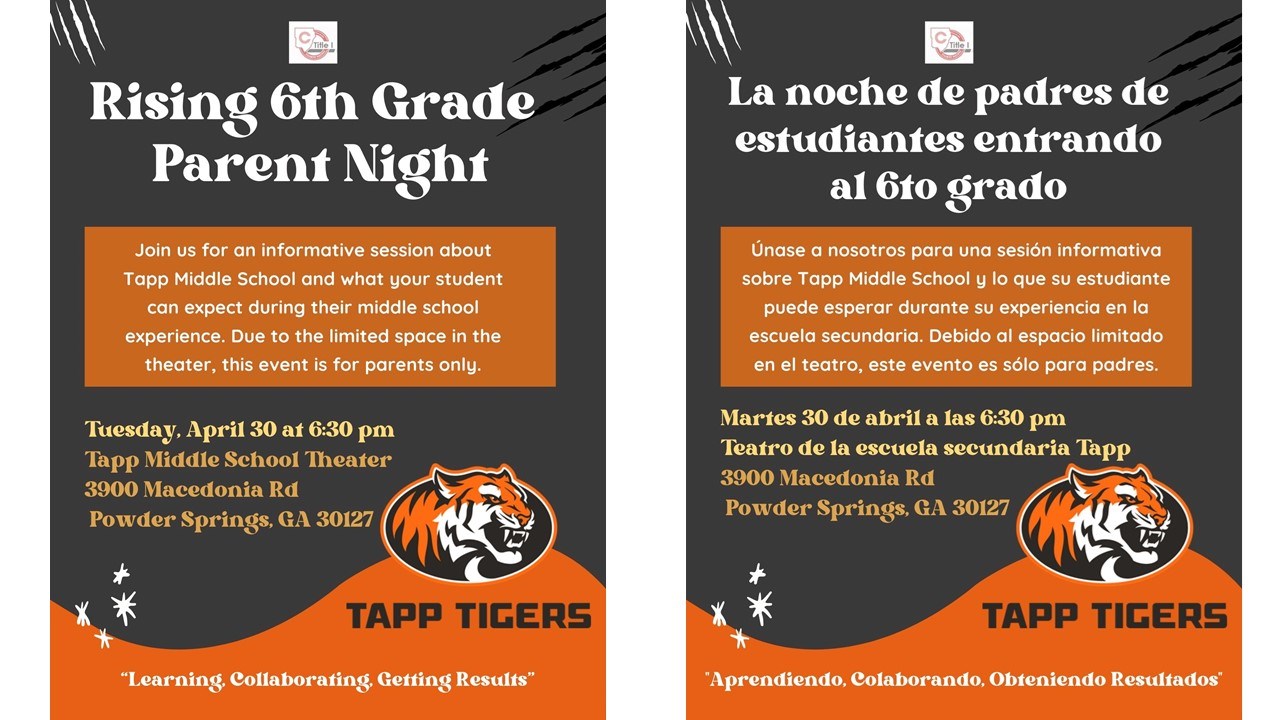 Rising 6th Grade Night