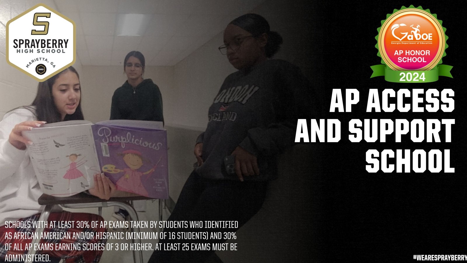 Sprayberry Named 2024 AP Honor School