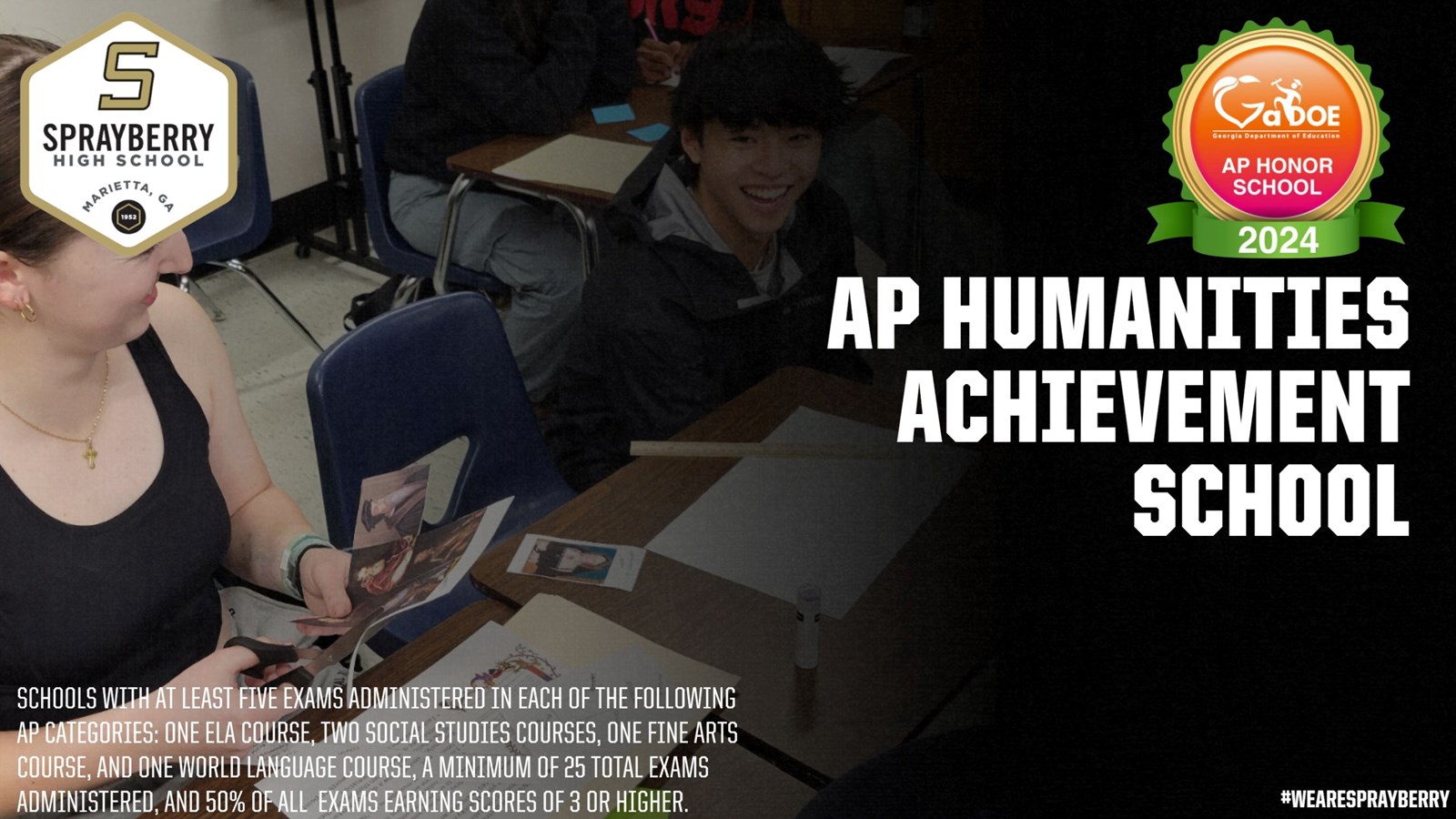 Sprayberry Named 2024 AP Honor School