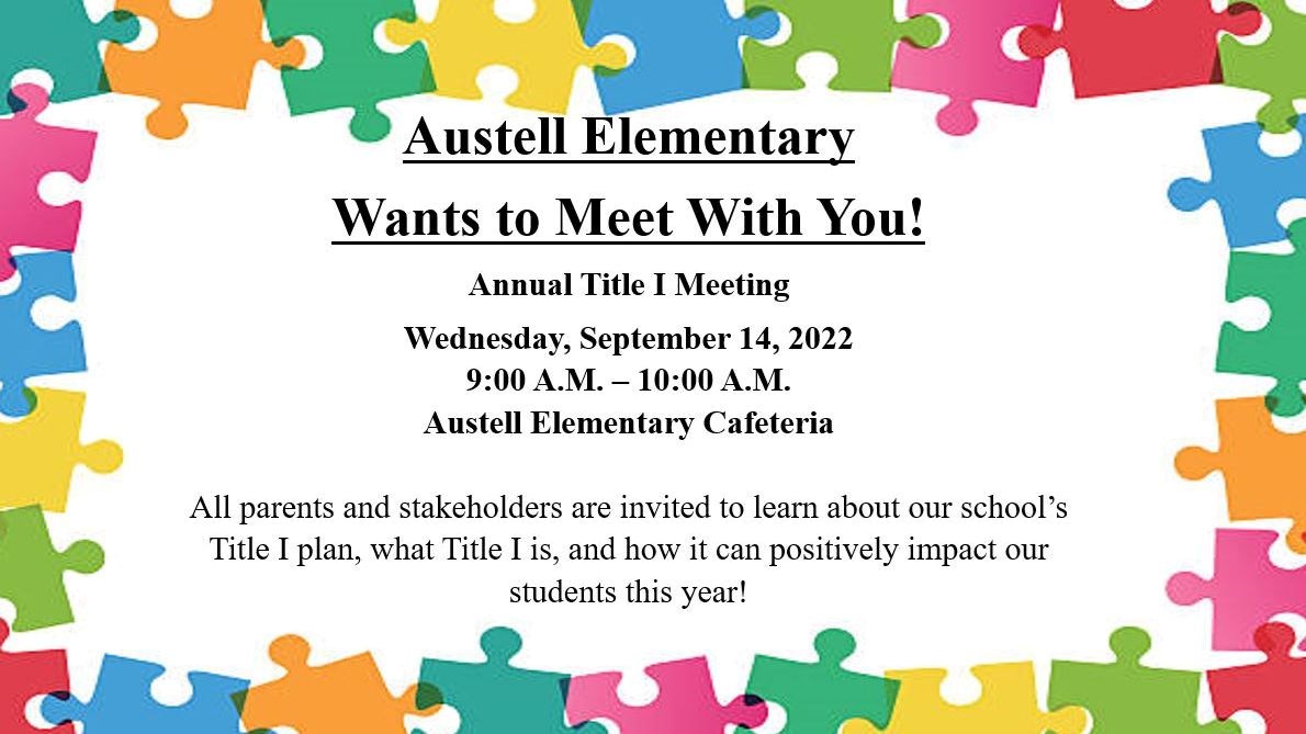 Annual Title I Meeting
