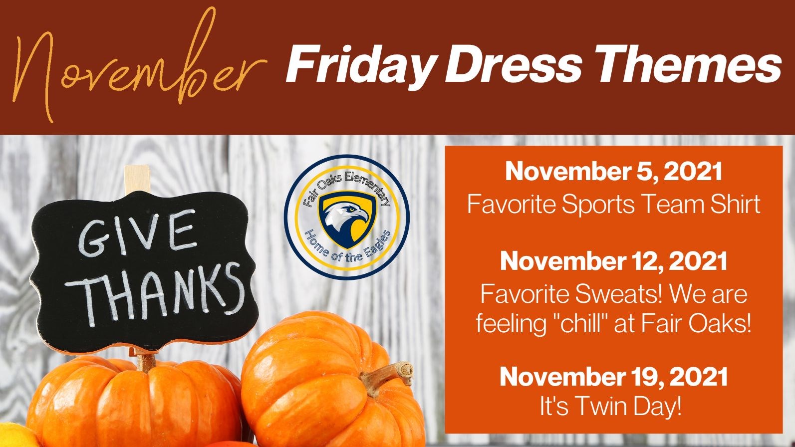 November Friday Theme Days