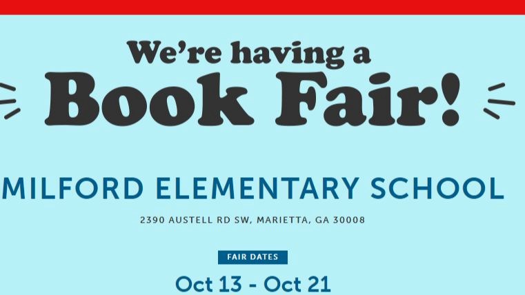 Scholastic Book Fair October 13-21!