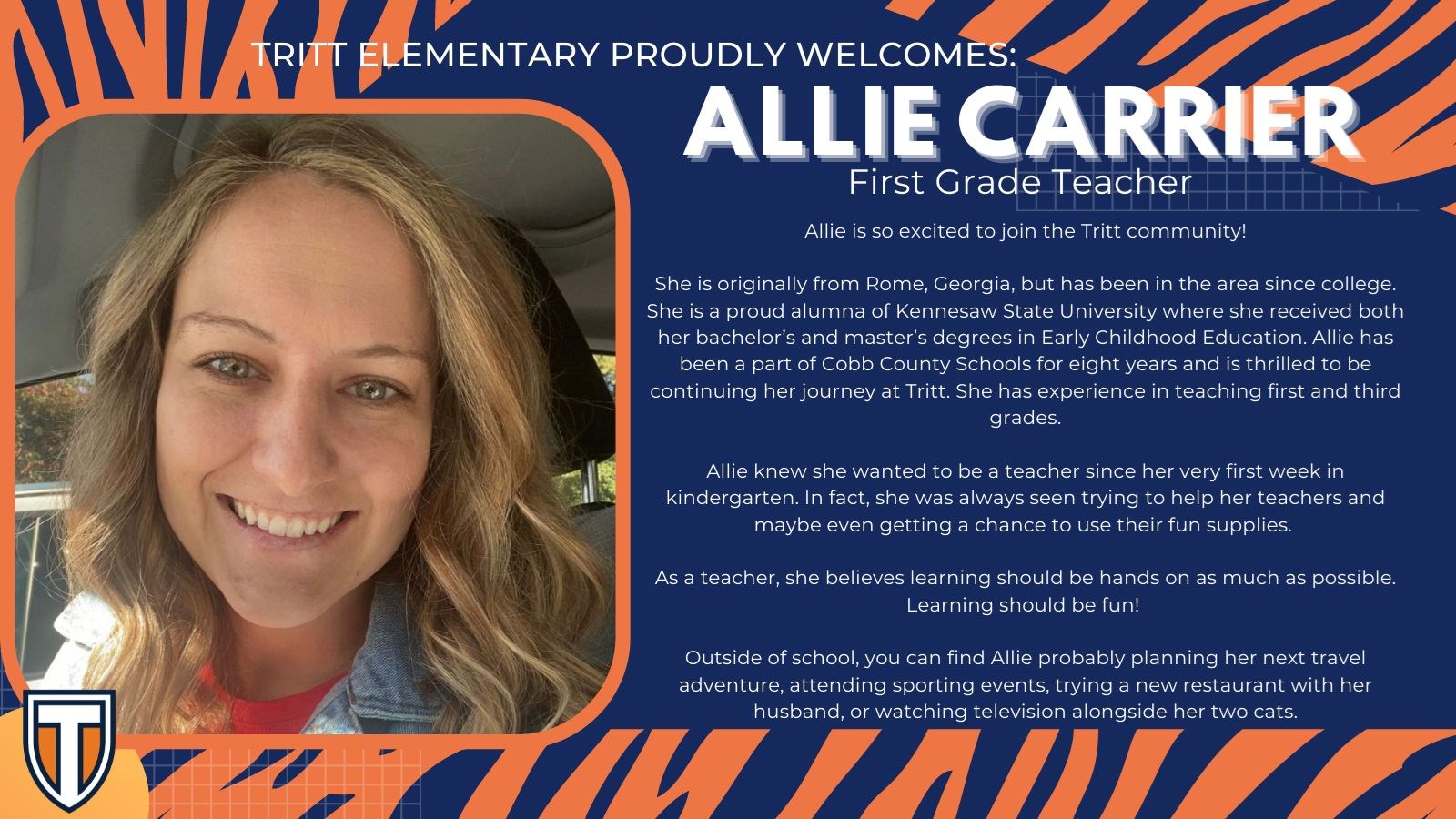 Welcome, Allie Carrier!
