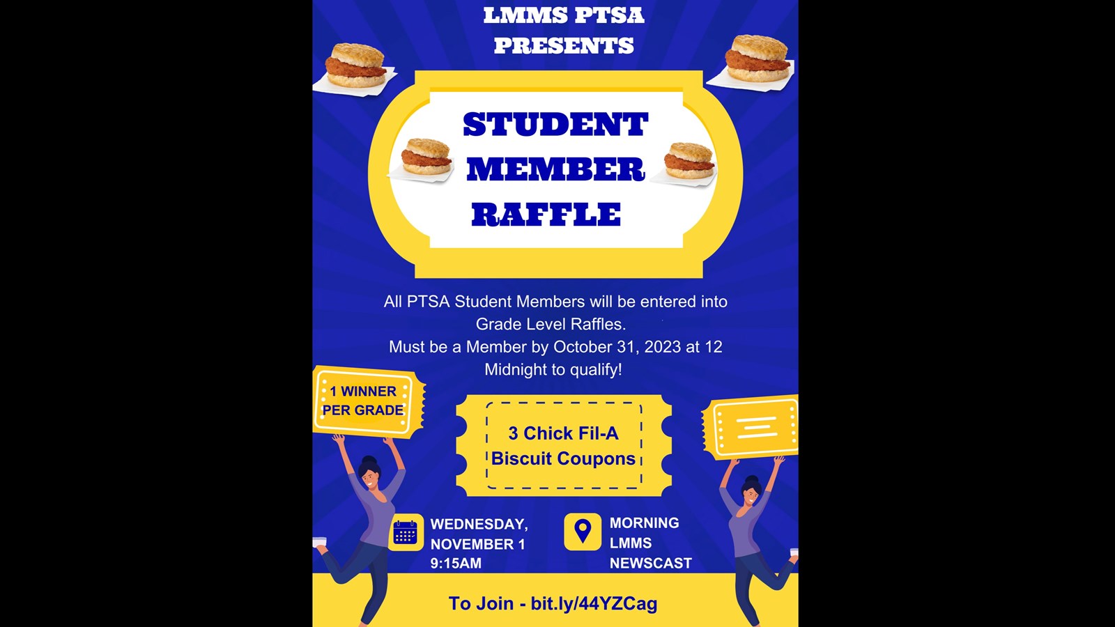 PTSA Student Member Raffle - November 1