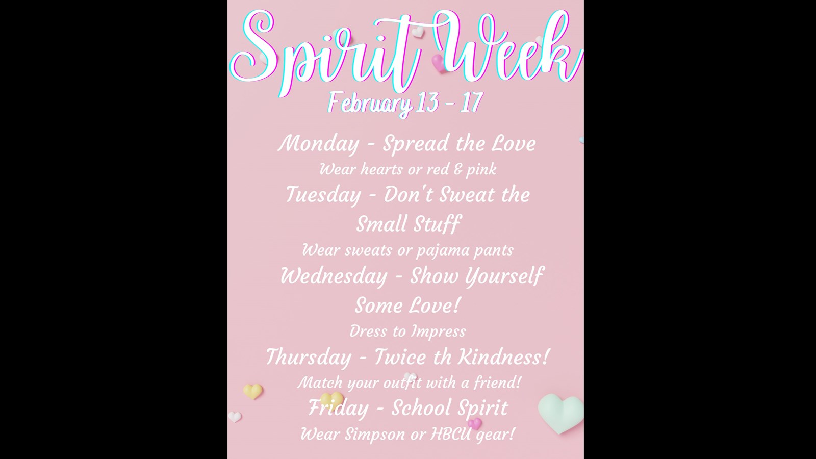 February Spirit Week