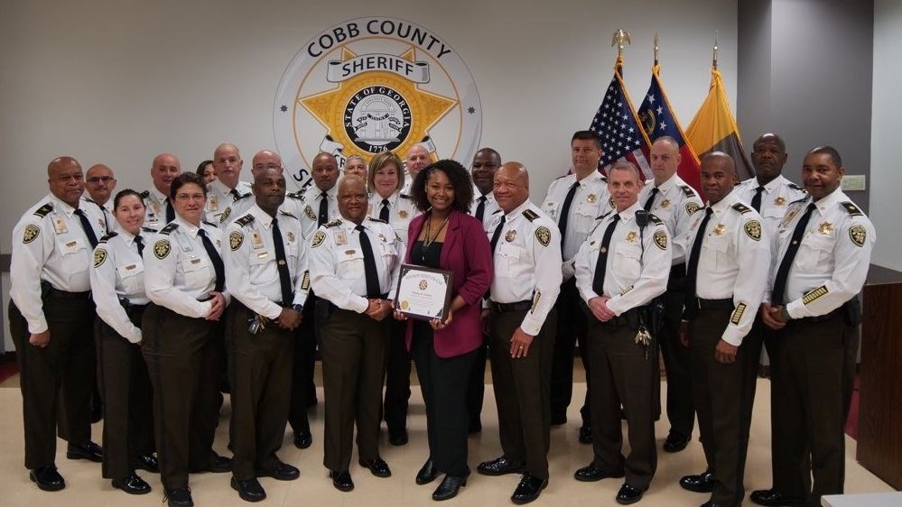 McEachern Student Serves as Sheriff for a Day